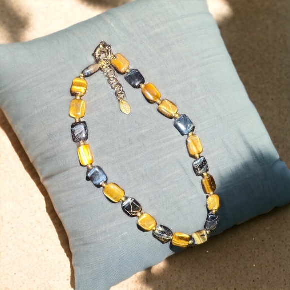 Stauer | Jewelry | Stauer Tigers Eye And Falcons Eye With Gold Tone ...